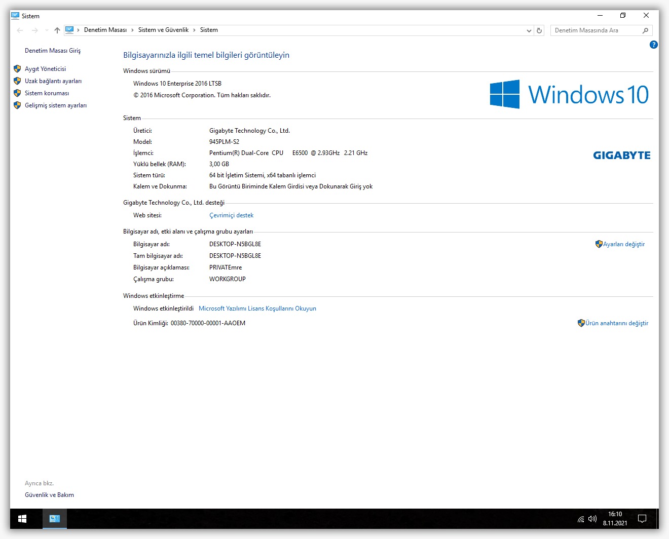 Windows 10 Enterprise 2016 Ltsb | Güncel | Kasım 2021 | X64 - Windows ...
